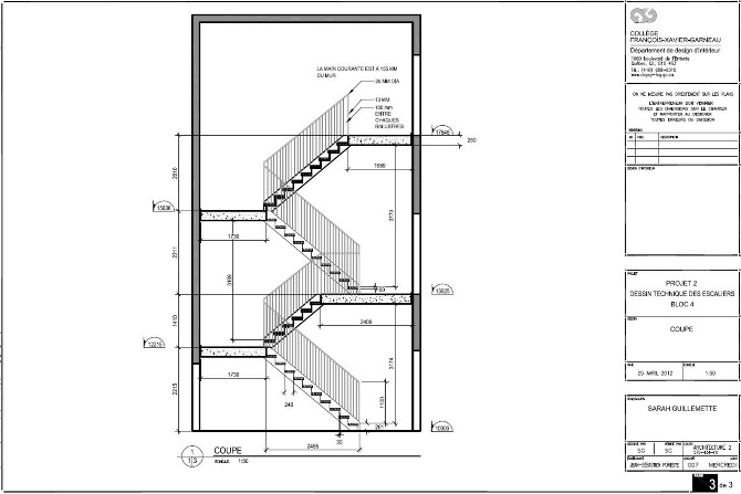 LES ESCALIERS DU CEGEP GARNEAU - Sarah G. Design