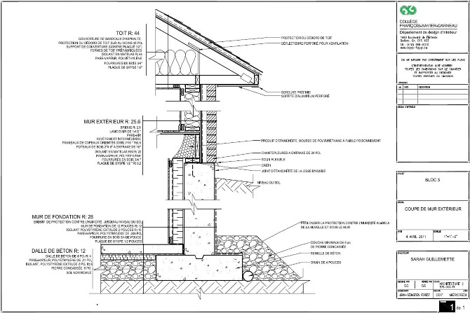 COUPE MUR EXTÉRIEUR - Sarah G. Design
